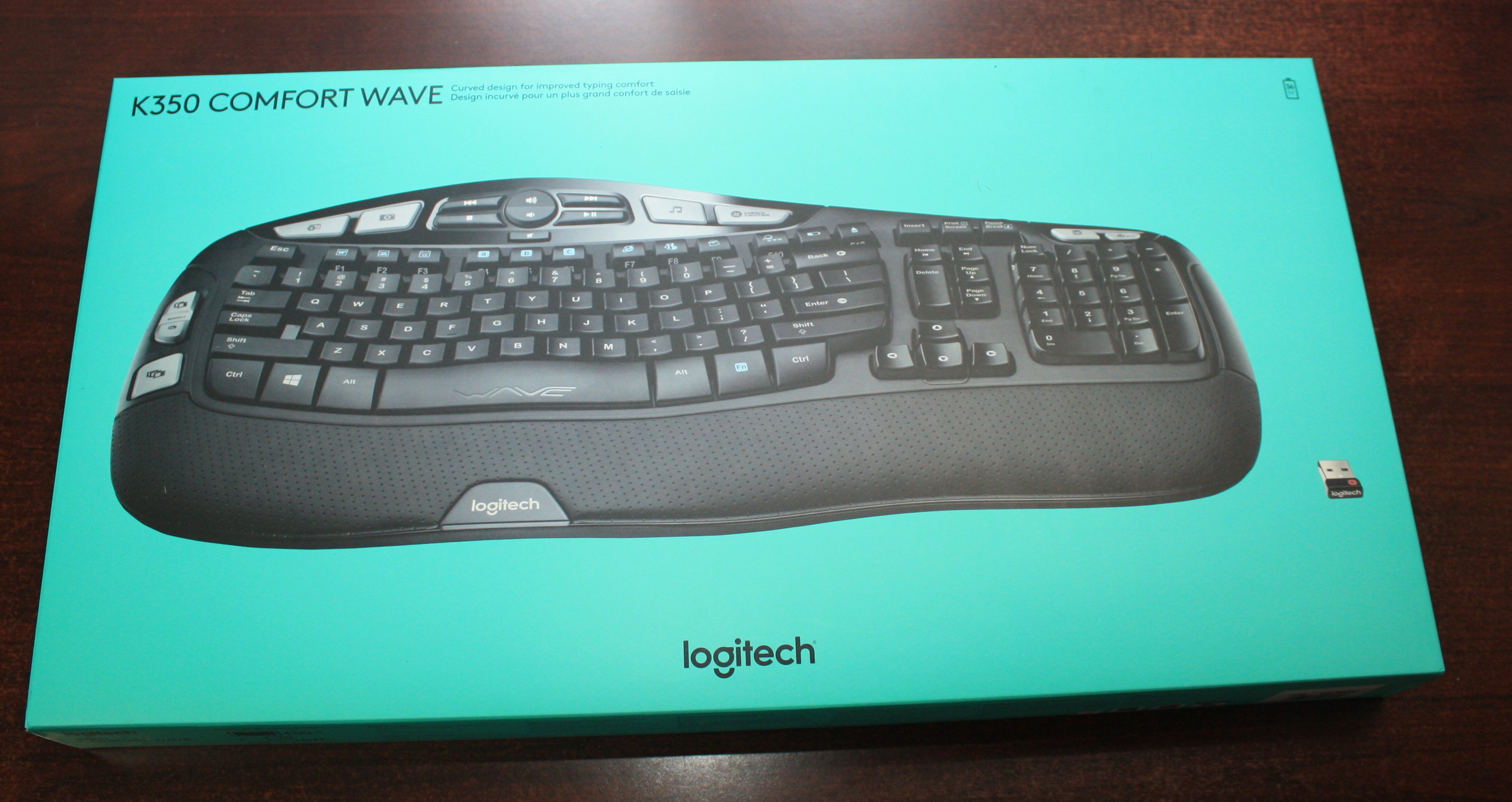 Logitech Lg K350 Wireless Wave Ergonomic Keyboard W Unifying Receiver New Sealed 790304485701 Ebay